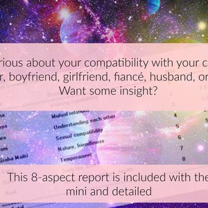 Detailed Love Compatibility Astrology Birth Natal Chart Reading by Ava ...