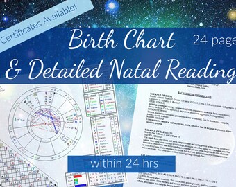 Full Birth Chart Report - Etsy