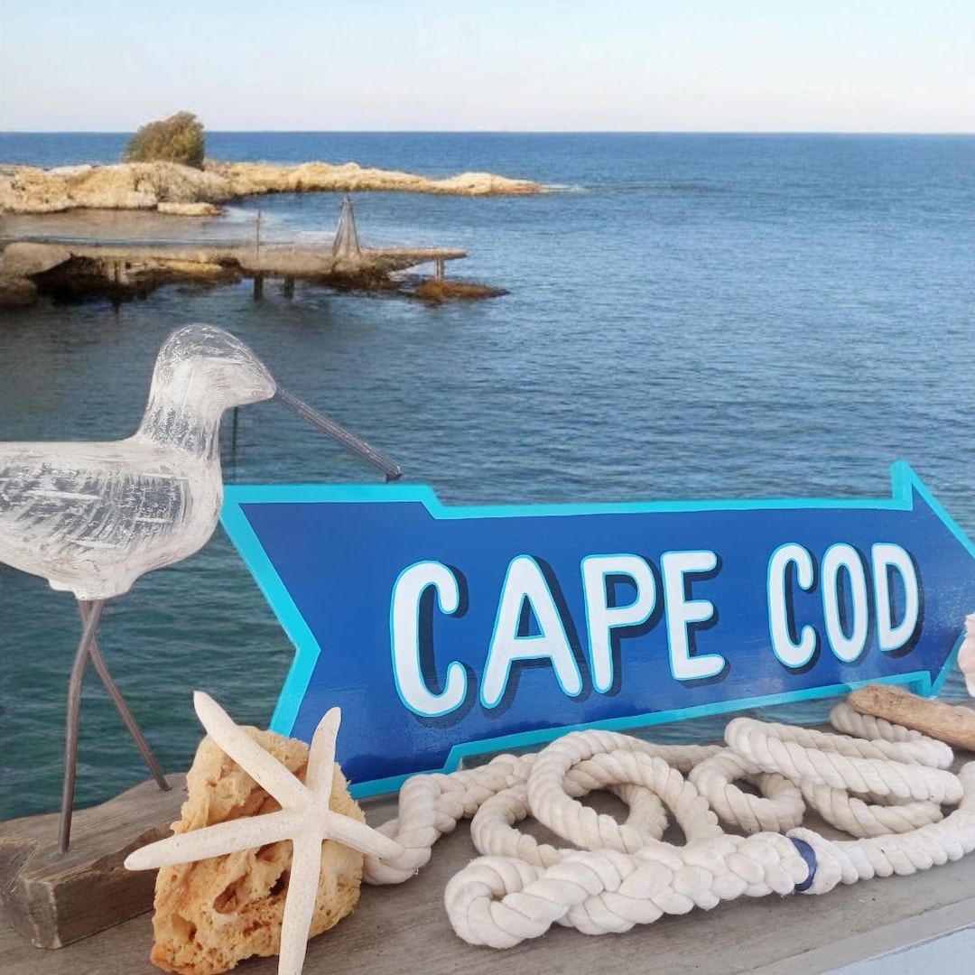 Cape Cod Sign Cape Cod Coastal Decor. Seaside Decor New England Decor ...