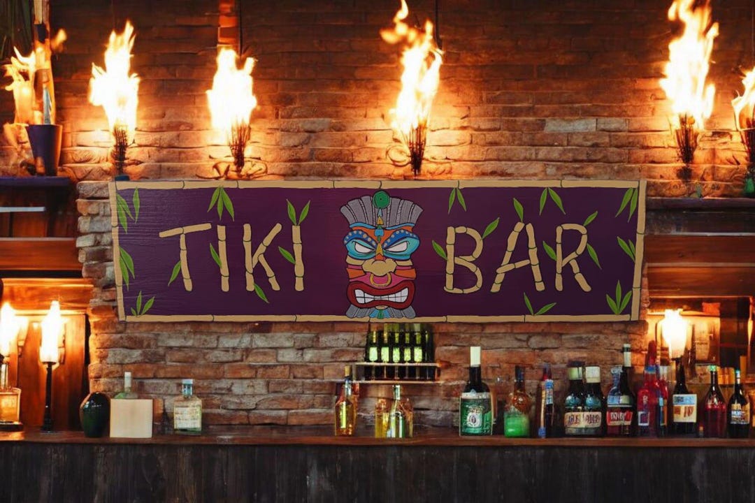 Tiki Bar Sign - Etsy