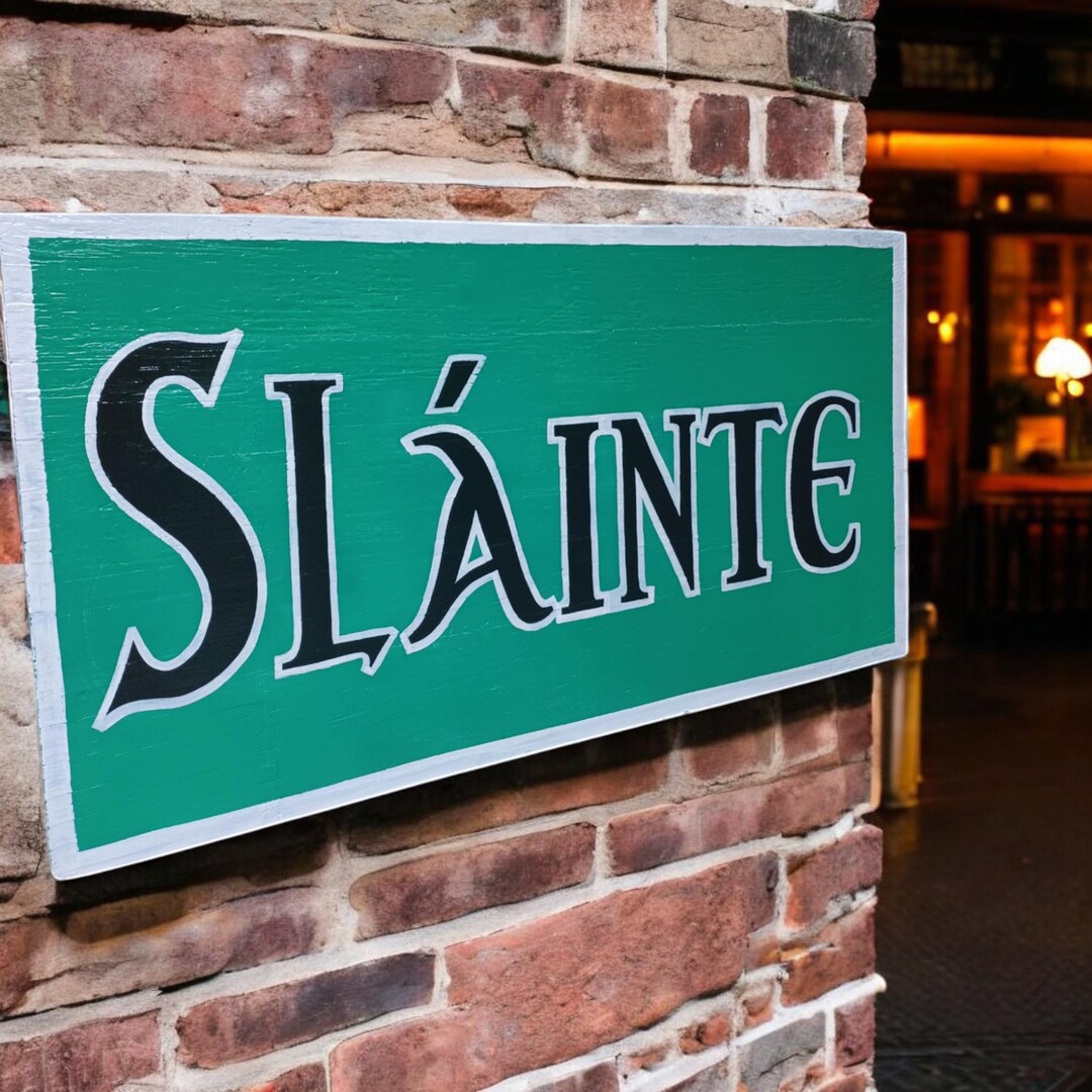 Slainte Irish Sign - Etsy