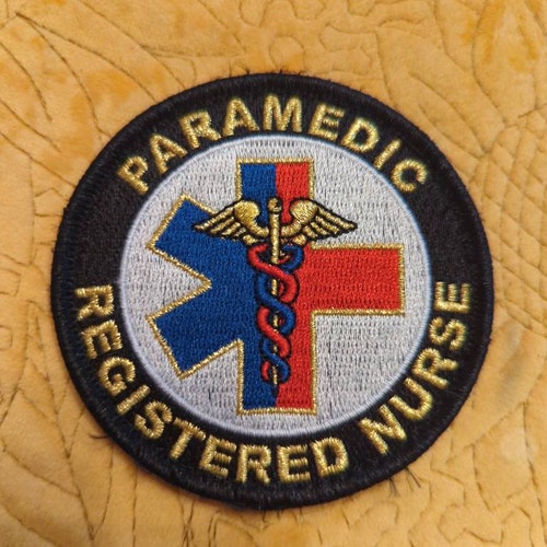 Embroidered PATCH paramedic - Etsy