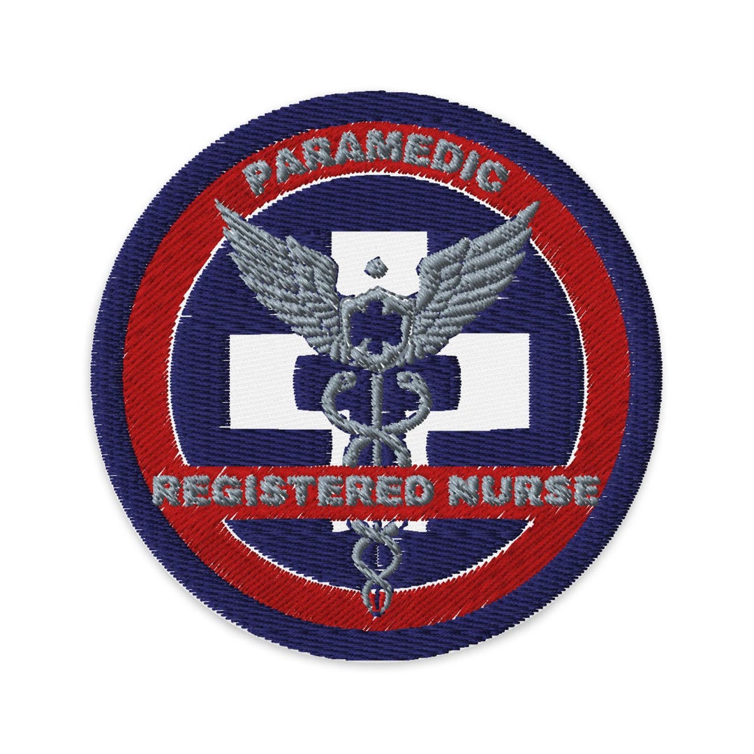 Iron-on Paramedic Registered Nurse Gen 2 Embroidered Patches - Etsy