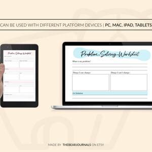 Problem Solving Worksheet, Problem Solving Template, Mental Health ...