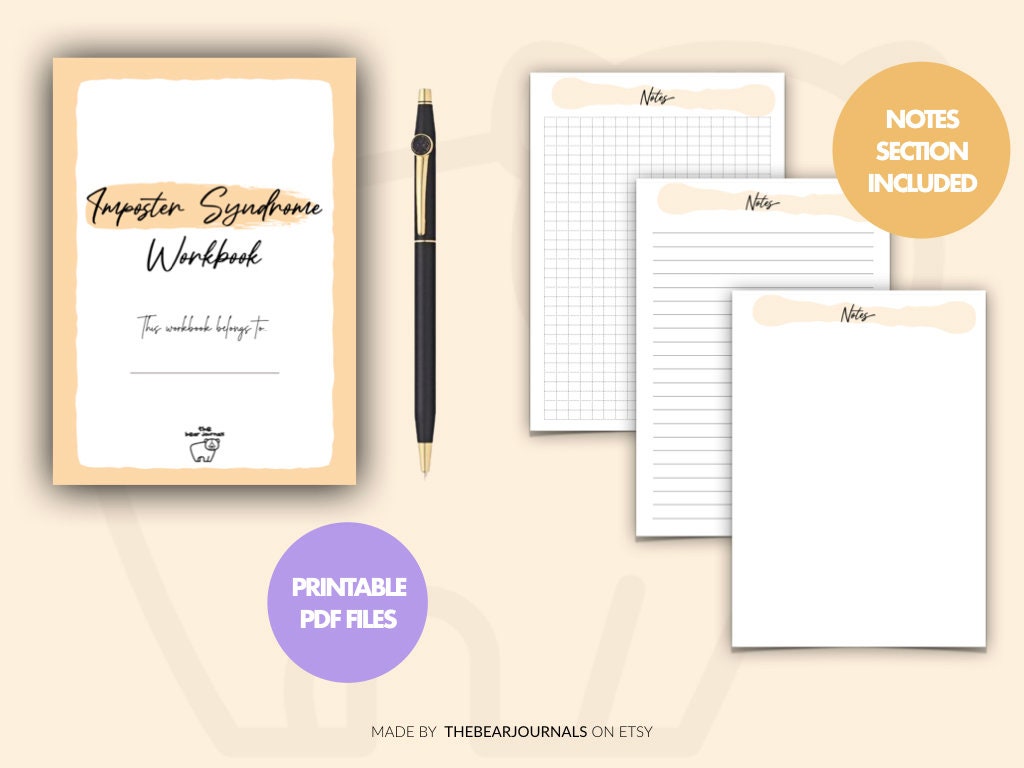 Imposter Syndrome Workbook, Self-sabotage Workbook, Inner Critic ...