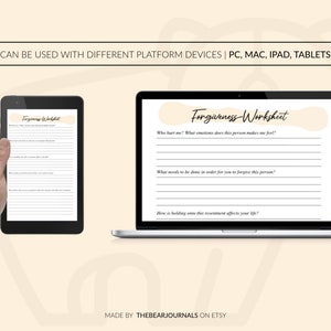 Forgiveness Journal, Self Forgiveness Worksheet, Forgiveness in ...