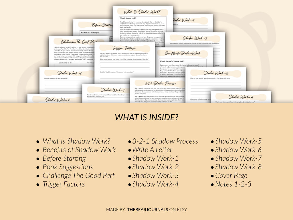 Shadow Work Journal, Shadow Work Workbook, Healing Journal, Shadow Work ...