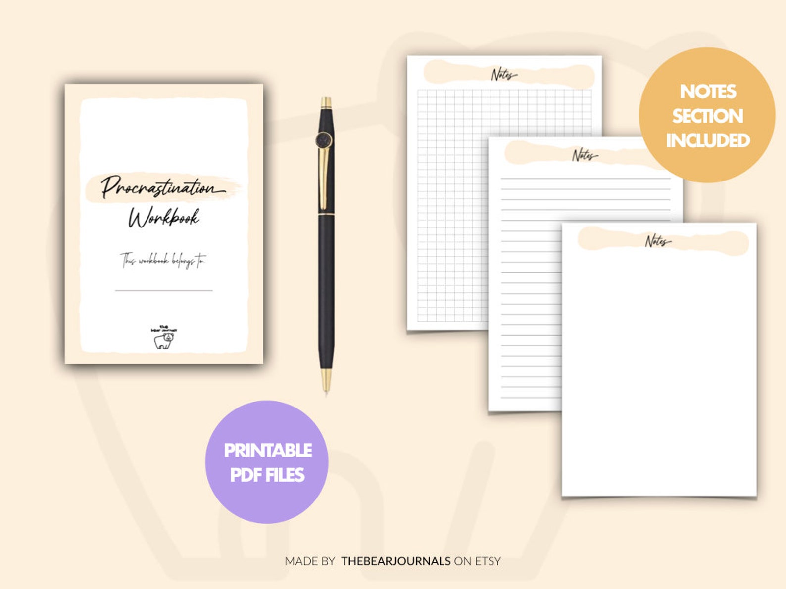 Procrastination Workbook, Focus Planner, Anti Procrastination Worksheet ...