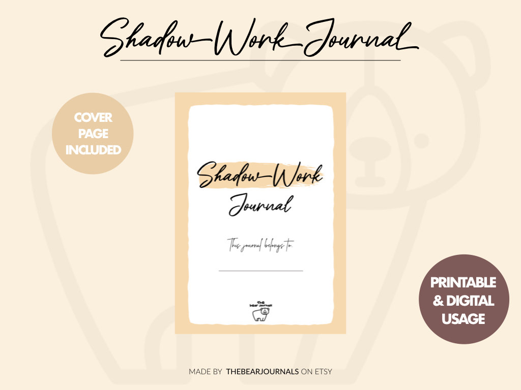 Shadow Work Journal, Shadow Work Workbook, Healing Journal, Shadow Work ...