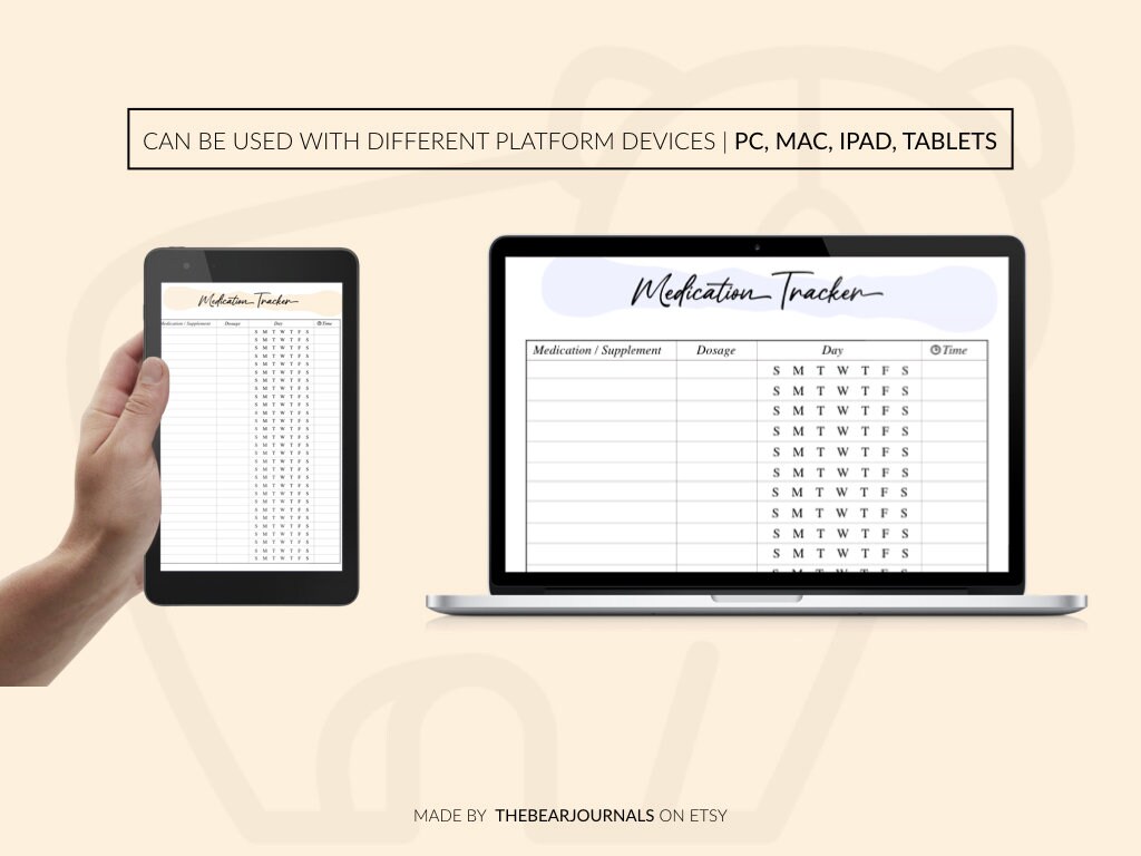 Medication Tracker Printable | Medical Planner Template | Healthcare ...