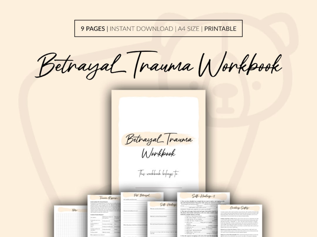 Betrayal Trauma Workbook, Cheating and Betrayal Trauma Healing Journal ...