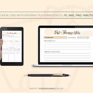 Pre-therapy & Post-therapy Notes, Therapy Session Journal, Therapy ...