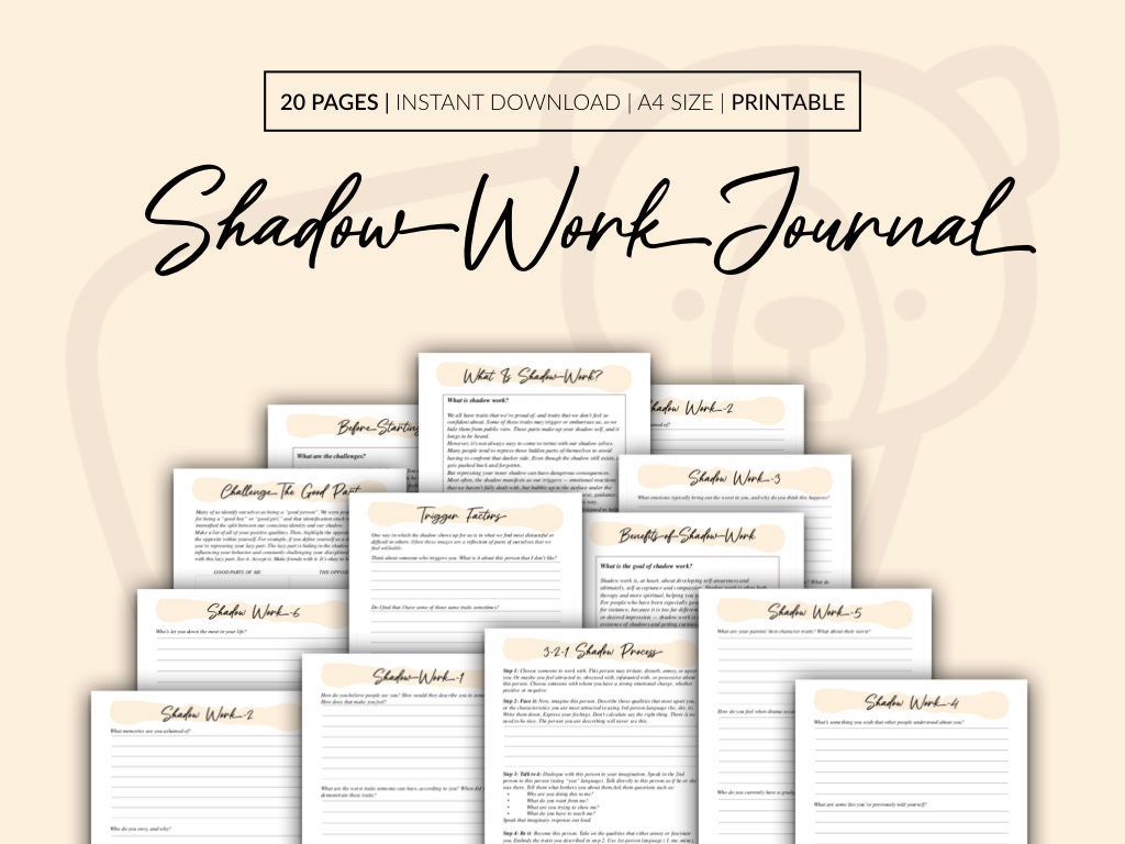 Shadow Work Journal, Shadow Work Workbook, Healing Journal, Shadow Work ...