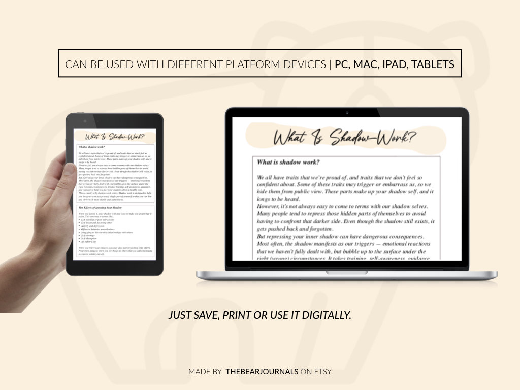 Shadow Work Journal, Shadow Work Workbook, Healing Journal, Shadow Work ...