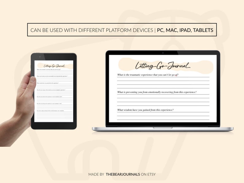 Letting Go Journal, Letting Go Worksheet, Letting Go Forgiveness ...