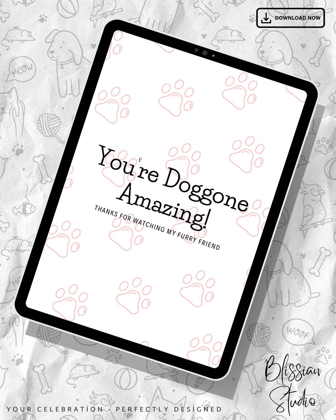 Dog Thank You, Vet Appreciation, Dog Sitting Walking, From the Dog ...