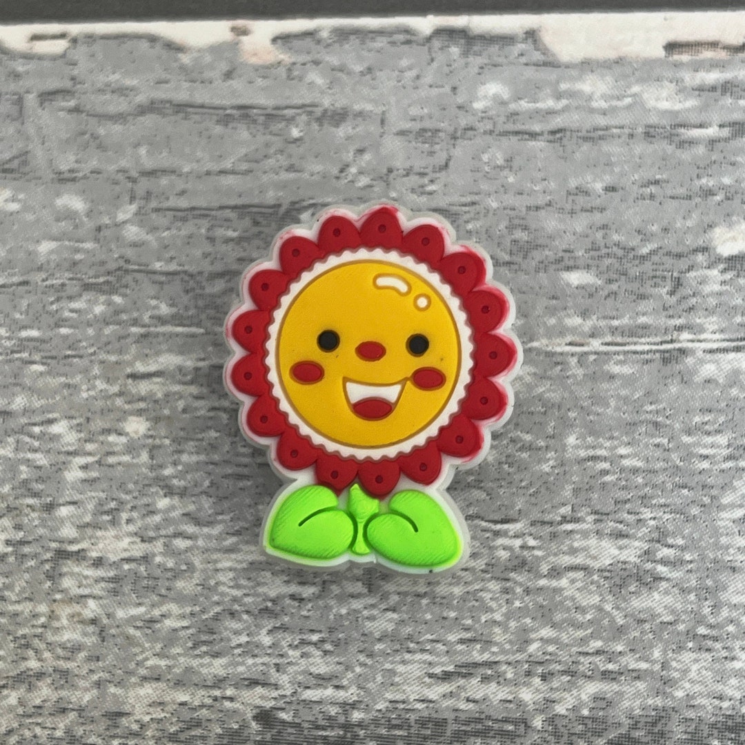 Happy Cute Smiling Sunflower / Flower Cute Croc Jibbitz Charm - Etsy