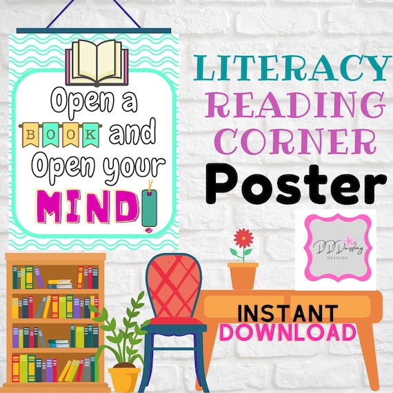 Classroom Poster Reading Poster Literacy Center School Sign | Etsy