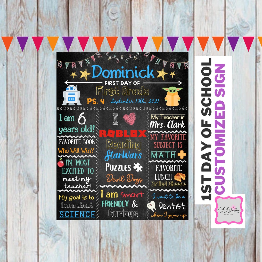 Back to School, First Day of School, First Grade, First Day of School ...