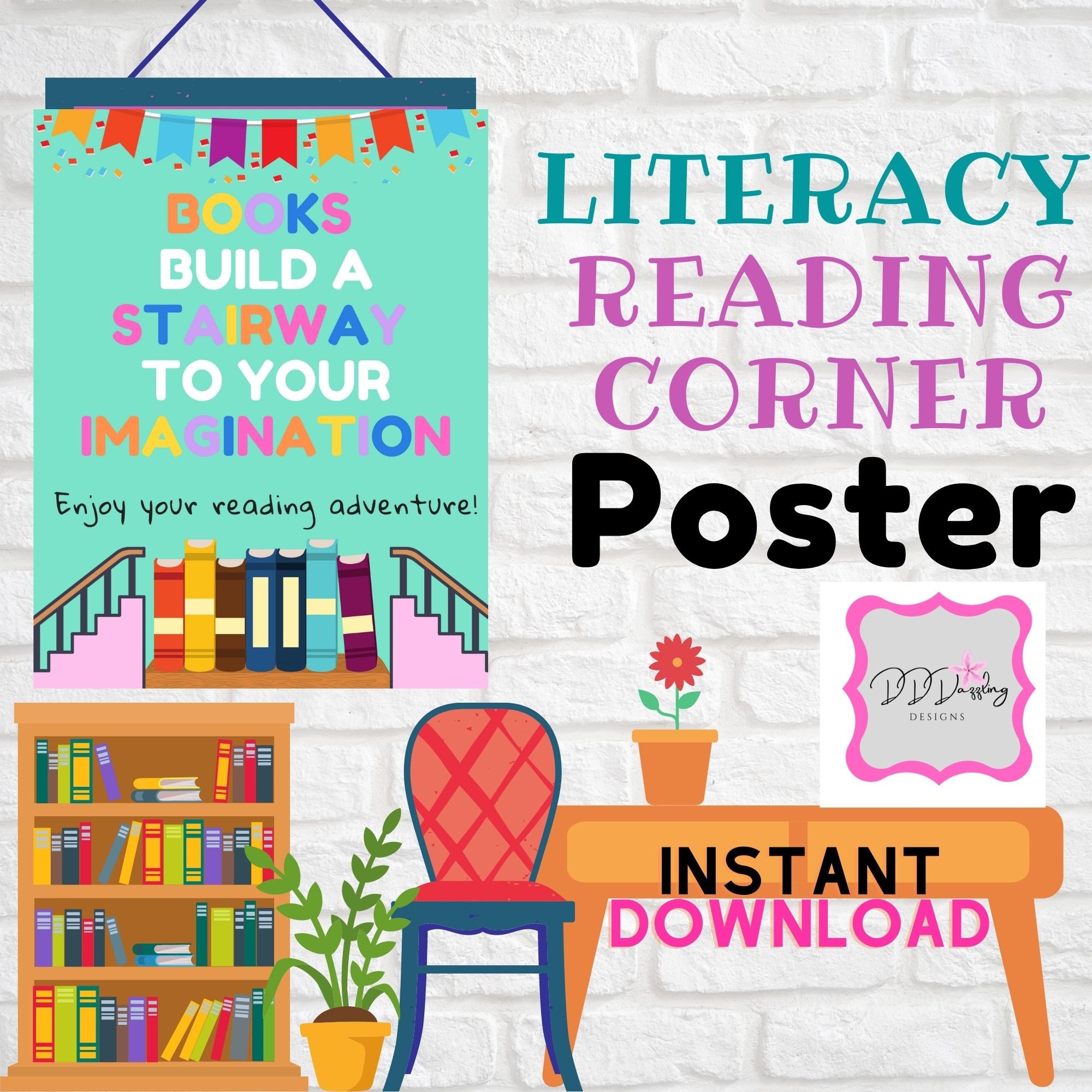 Classroom Poster Reading Poster Literacy Center School Sign - Etsy