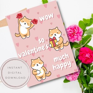 Printable Valentines Day Card, Cute Dog Meme Card, Valentine for Friend ...