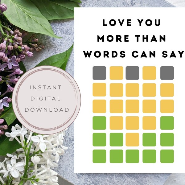 Wordle Wedding Card - Etsy