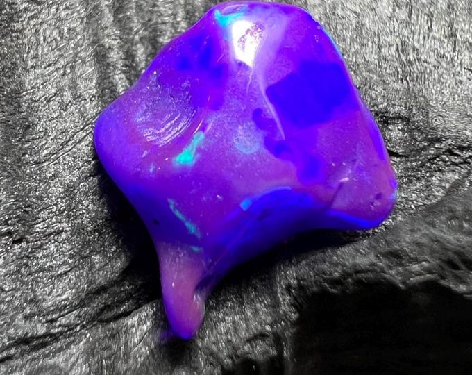 Ethiopian Dark Purple Opal Rough: Polished October Birthstone, 2.00 ...