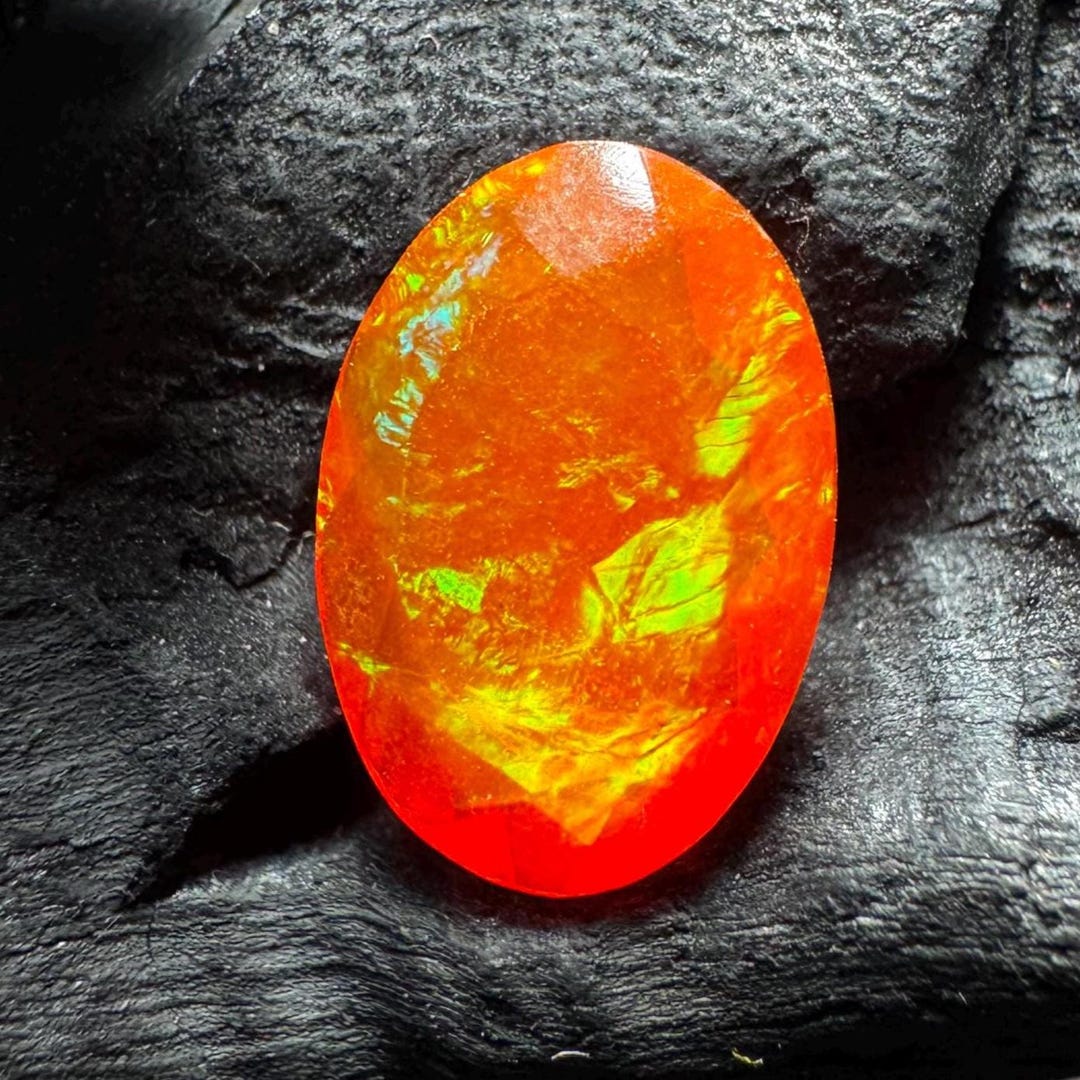 Genuine Orange Fire Cut Opal Ethiopian Welo Opal Stone for Making ...
