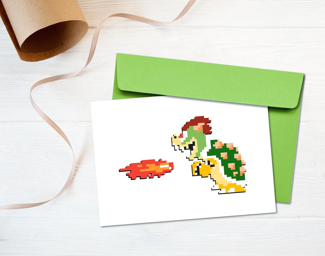 Super Mario "bowser" | Geburtstagskarte | Level up | Postkarte ...
