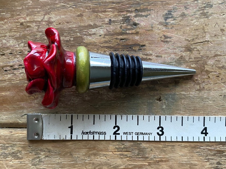 Rose Wine Stopper / Baby Rose Stopper / Floral Bottle Stopper ...