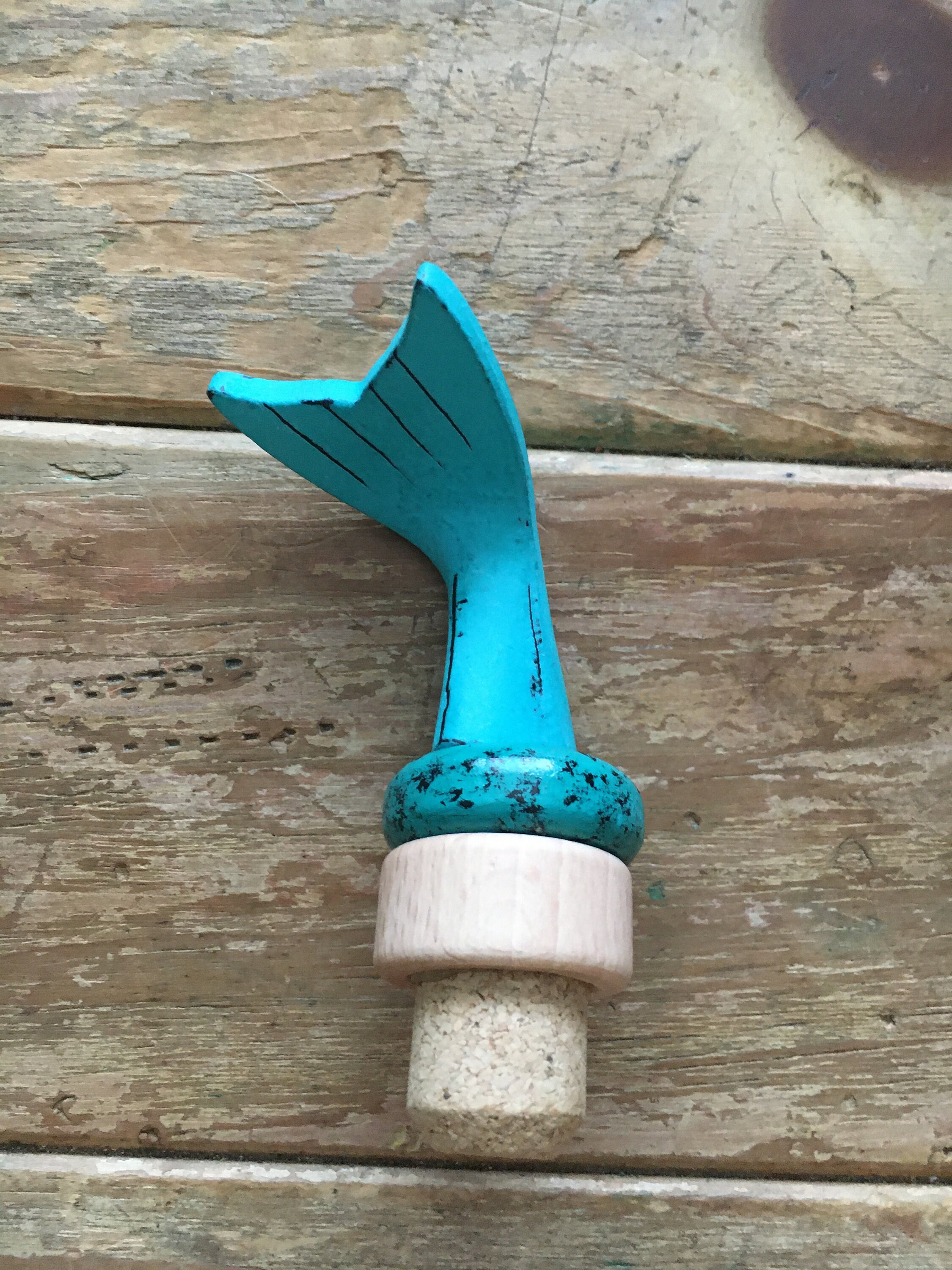 Mermaid Wine Stopper / Mermaid Tail Wine Stopper / Blue Mermaid Stopper ...