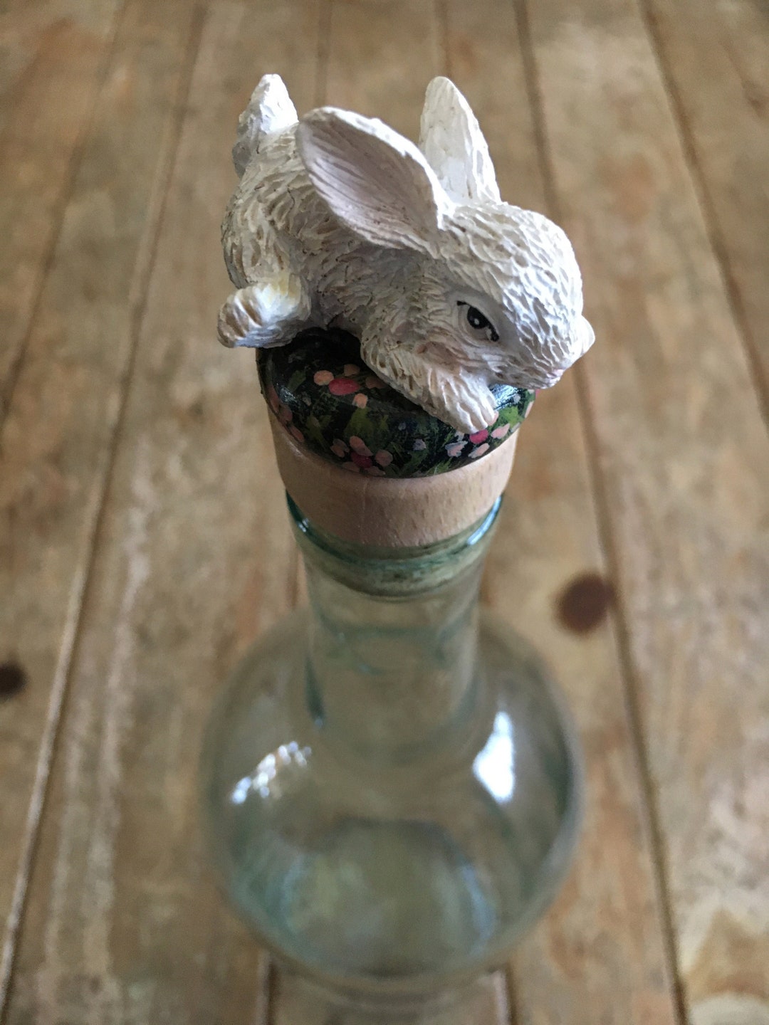 Bunny Rabbit Wine Bottle Stopper: Spring Easter Decor - Etsy