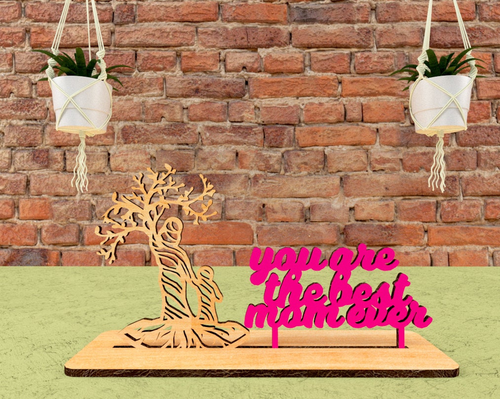 Laser Cut File for Mothers Day mothers Day Gifts From Daughter & Son ...