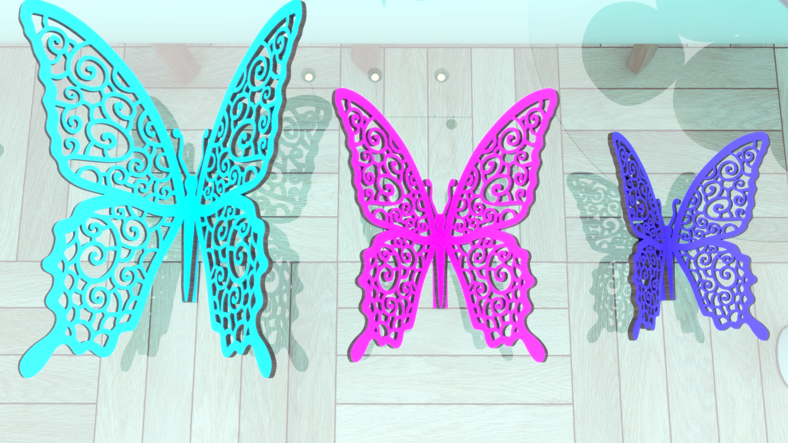3D Butterfly set of 9-SVG Dxf Pdf Cdr Ai Digital Download for - Etsy UK