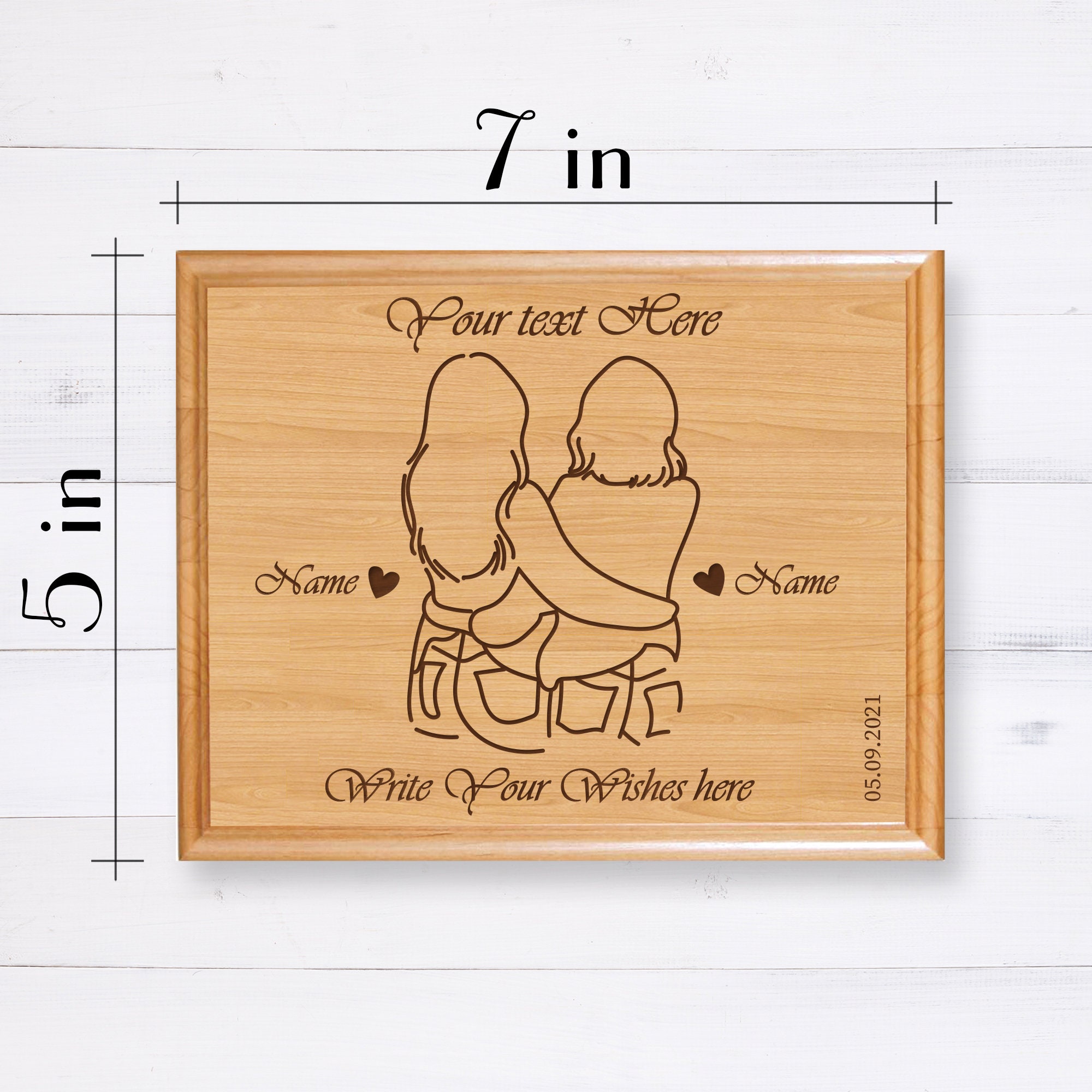 Laser Cut File for Sister Birthday| Wood Sister Birthday Gifts From ...