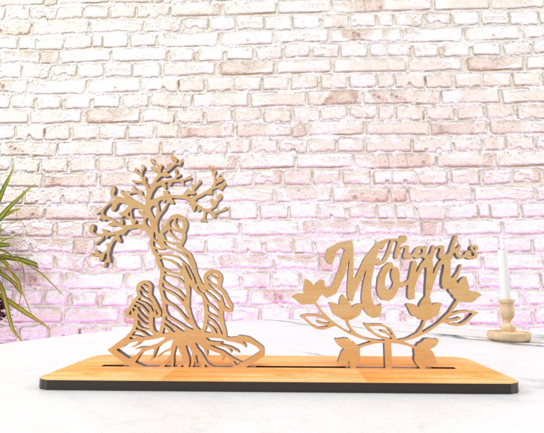 Laser Cut File for Mothers Day mothers Day Gifts From Daughter & Son ...
