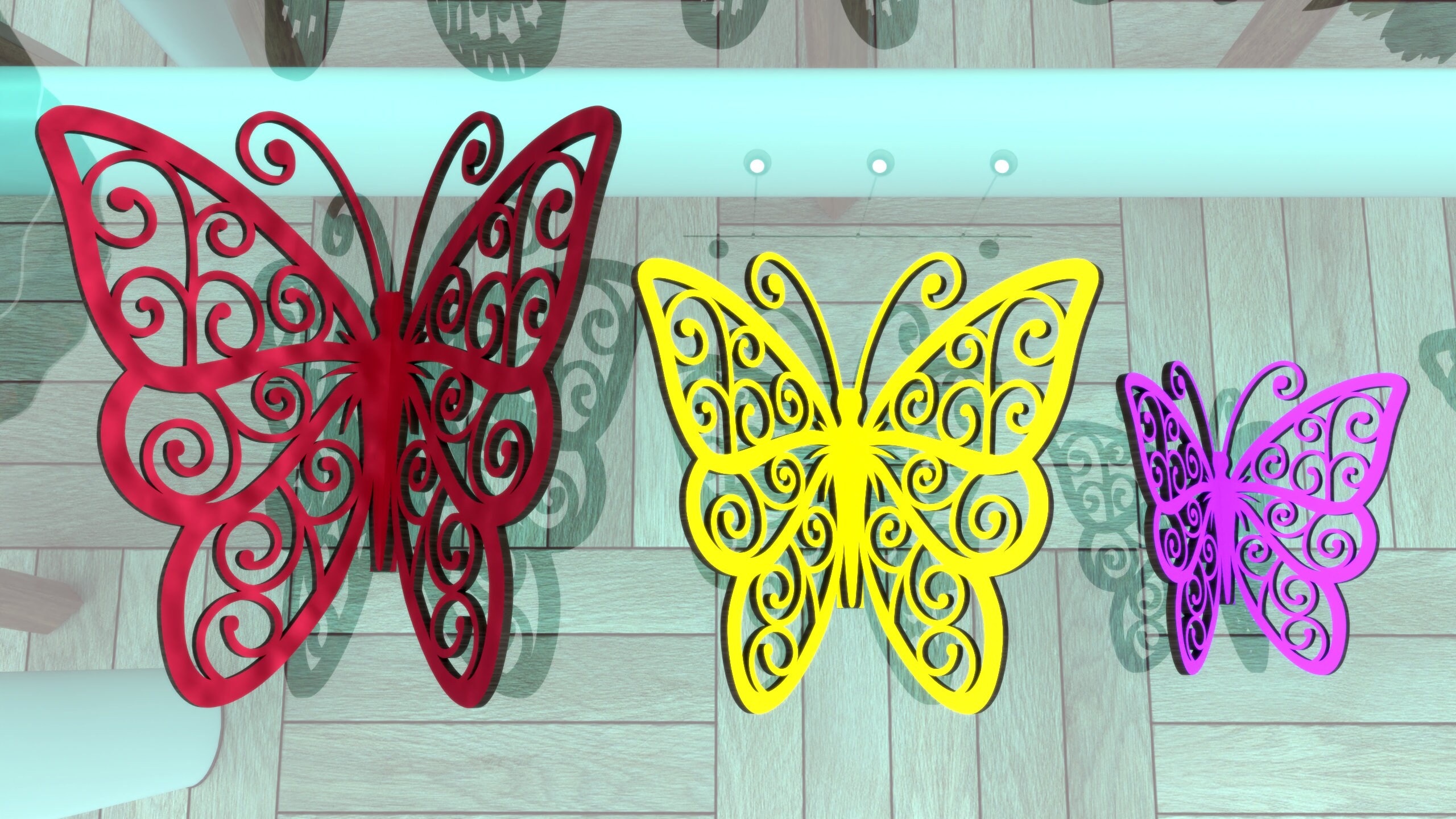 3D Butterfly set of 9-SVG Dxf Pdf Cdr Ai Digital Download for - Etsy ...