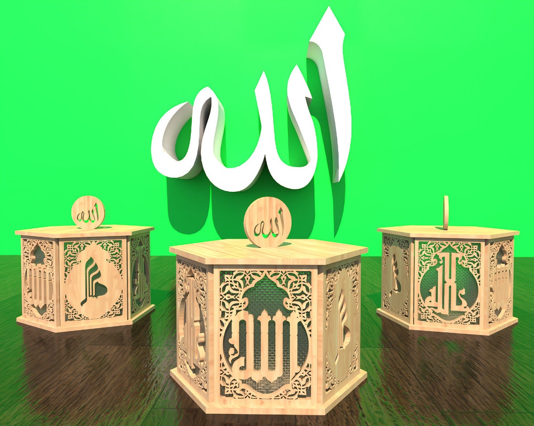 Islamic Wooden Jewelry Box: Laser Cut Design Files (digital Download ...