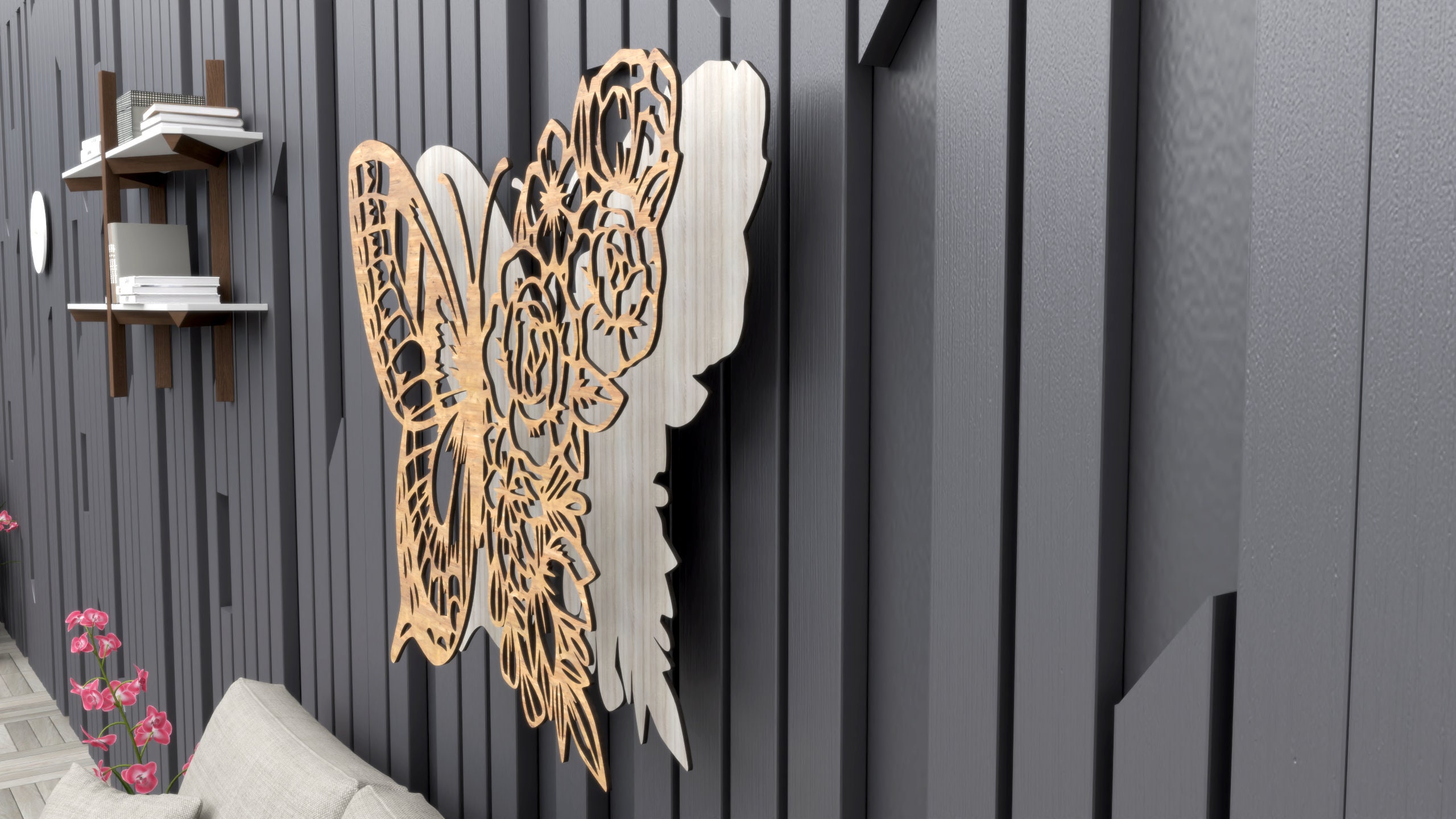 3D Butterfly With Svg Dxf Pdf Cdr Ai Digital Download. Clip - Etsy