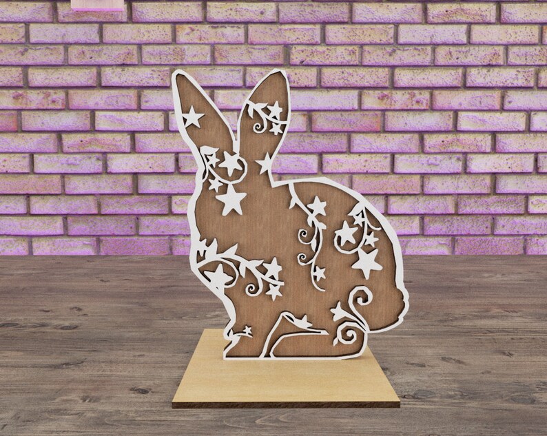 EASTER Laser Cut File Rabbits Eggs Cross 5 Easter Cutting - Etsy