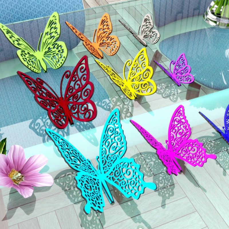3d Butterfly Svg - Etsy