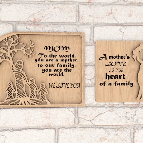 Laser Cut File for Mothers Day mothers Day Gifts From - Etsy