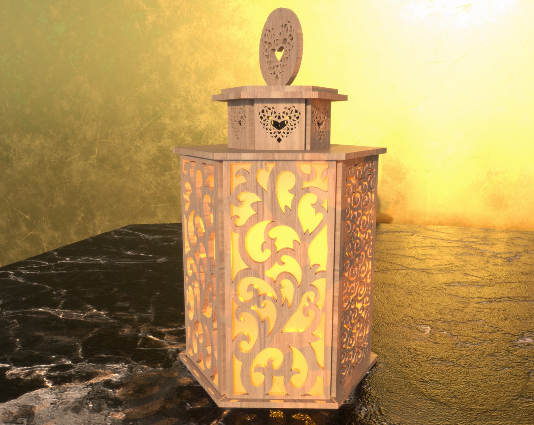 One Letter Candle Holder Laser Cut Tree Table Candle Holder SVG Digital ...