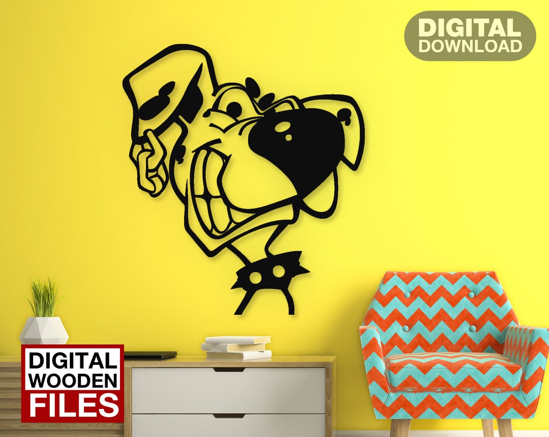 Angry Dog Laser Cut Svg Dxf Files Wall Sticker Engraving Decal ...