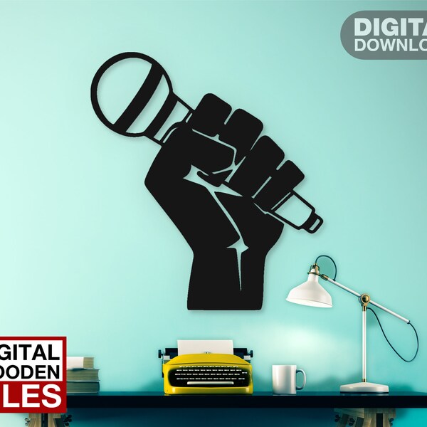 Laser Cut Microphone Files - Etsy