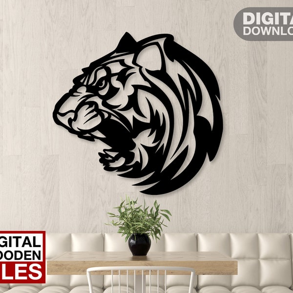 Angry Tiger Face Svg - Etsy
