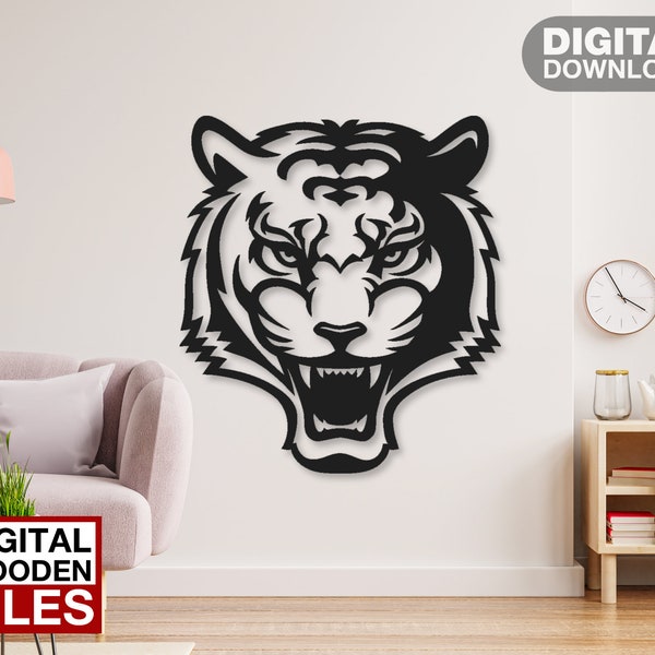 Laser Cut Files Tiger - Etsy