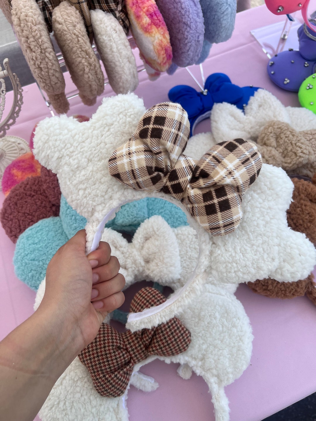 Mickey Shaped Sherpa Fluffy Ears - Etsy