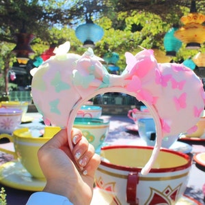 Rainbow Butterfly Ears - Etsy