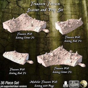 Treasure Terrain - Treasure Piles, Chests, Gold, Diamond, Statue, Keys ...